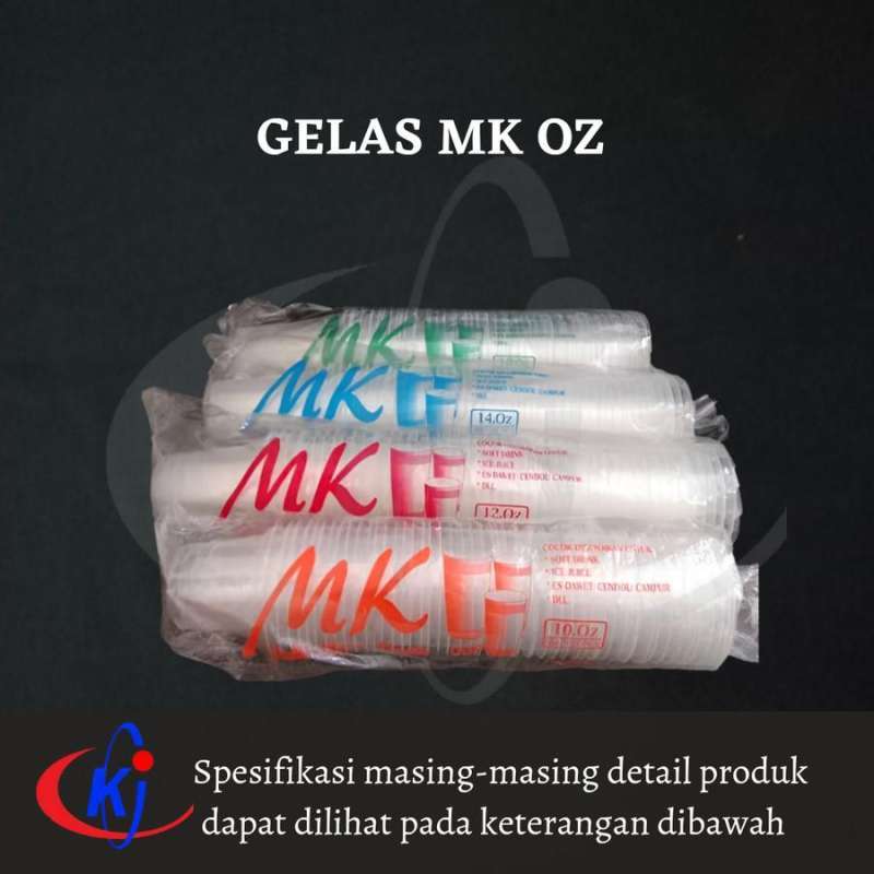 Jual Gelas Plastik Pp/gelas Pop Ice Mk Cup 10oz, 12oz, 14oz, 16oz ...