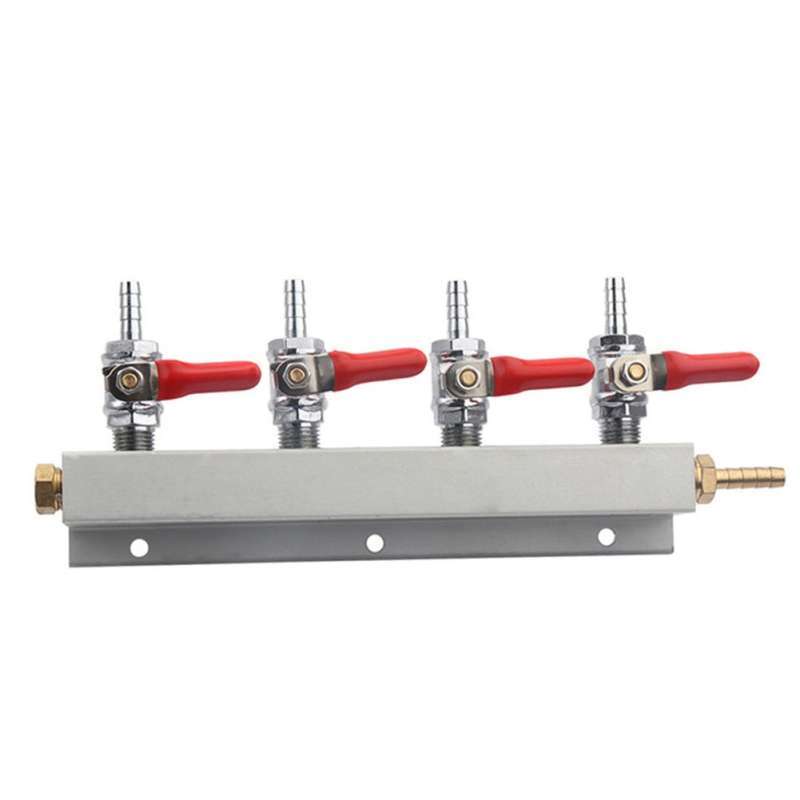 Jual 2/3/4 Ways CO2 Splitter Gas Distribution Home Brewing Draft Beer ...