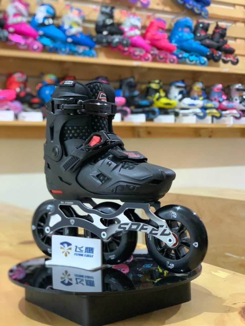 Jual Sepatu Roda Inline Skate Anak Flying Eagle S7 Speed Black di ...