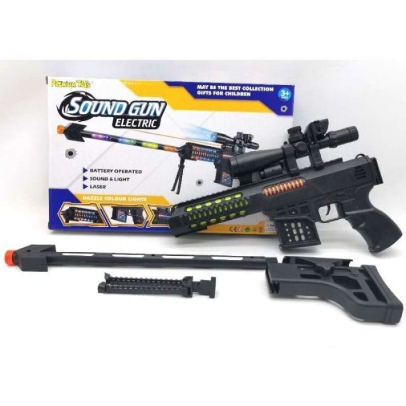 Promo SOUND GUN ELECTRIC MAINAN pistol Laser tembak tembakan Diskon 55% ...