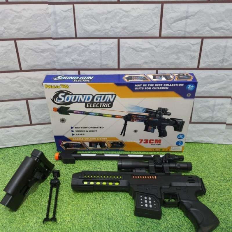 Promo SOUND GUN ELECTRIC MAINAN pistol Laser tembak tembakan Diskon 55% ...