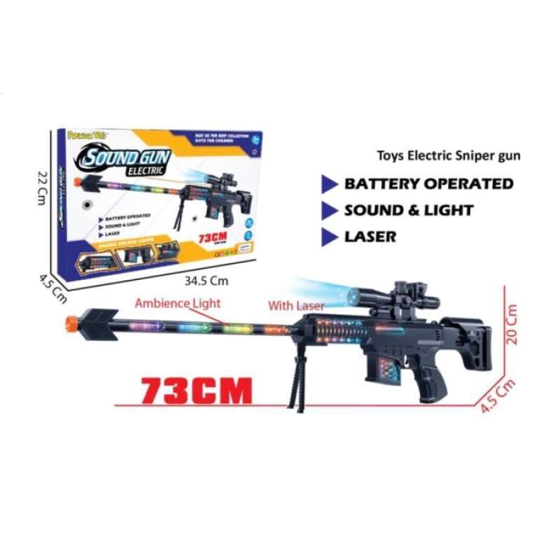 Promo SOUND GUN ELECTRIC MAINAN pistol Laser tembak tembakan Diskon 55% ...