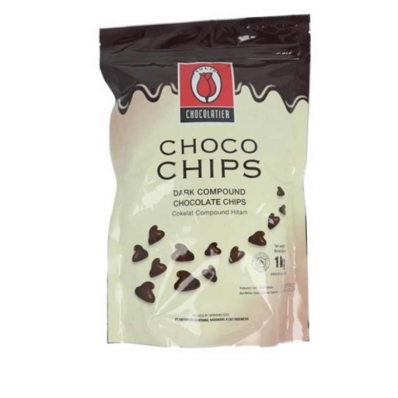 Jual Choco chips Tulip dark compound 1 kg di Seller Classy's storee ...