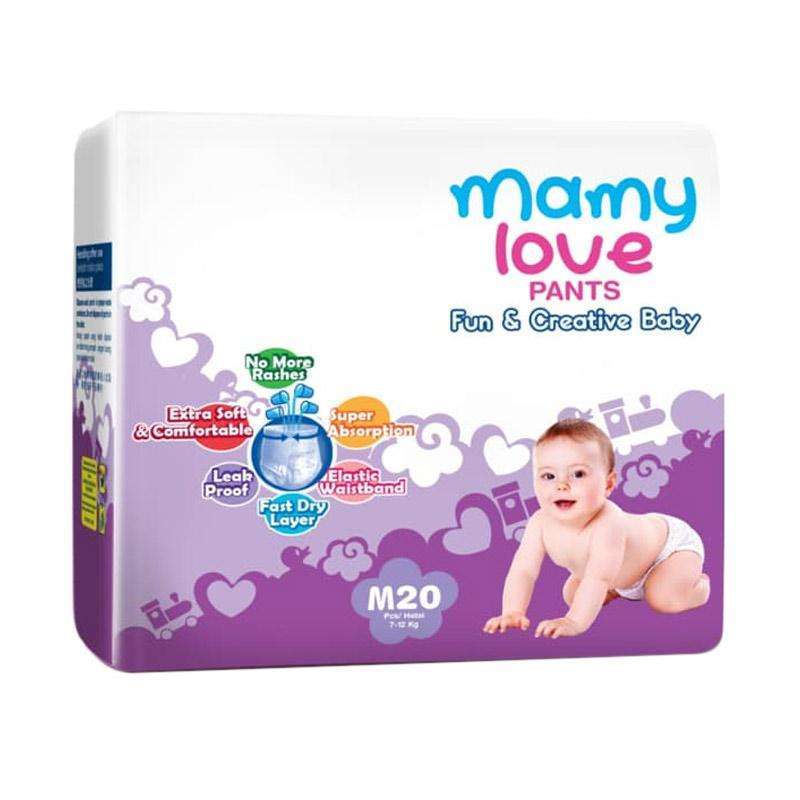 Jual Mamy Love Baby Pants Popok Bayi [size M/ 20 Pcs] Di Seller Larusso ...
