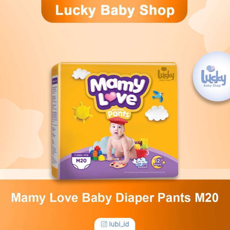 Jual Mamy Love Baby Pants Popok Bayi [size M/ 20 Pcs] Di Seller Larusso ...