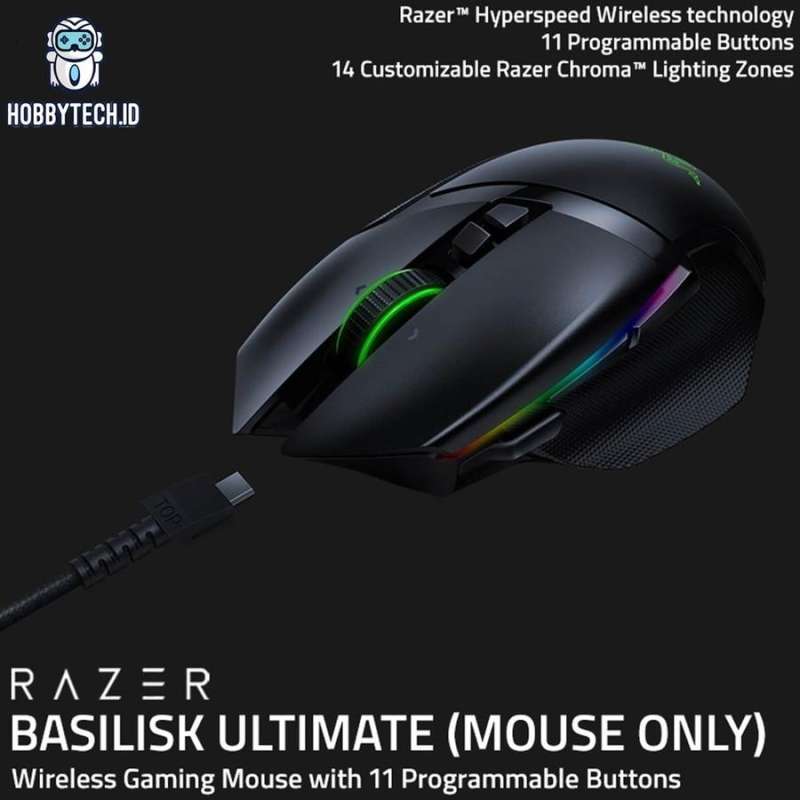 Jual Razer Basilisk Ultimate (Mouse Only) Wireless Gaming Mouse 11 Buttons di Seller ...
