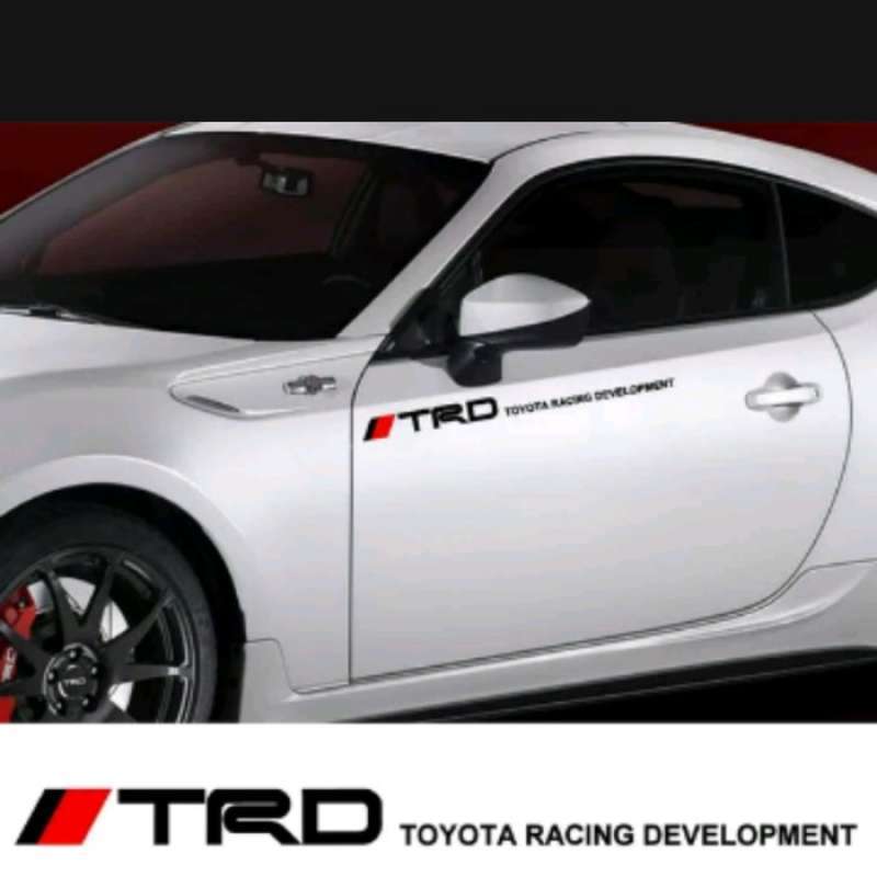 Promo 2 Sticker Trd Toyota Racing Development Pintu Body Mobil Samping ...