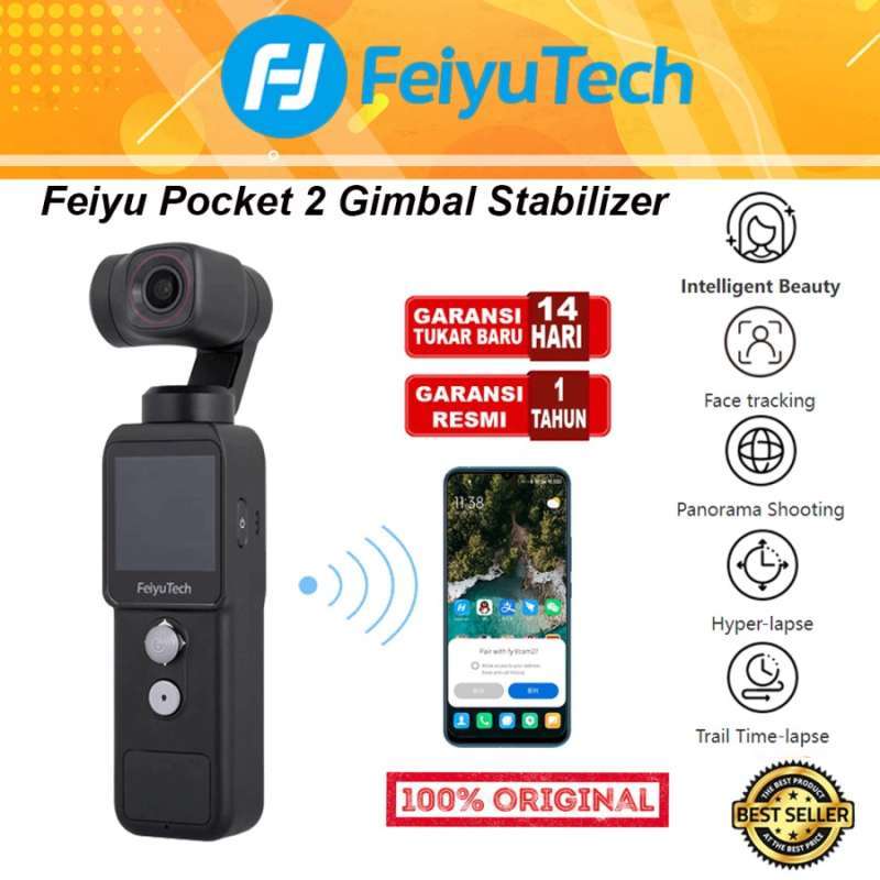 Jual Feiyu Pocket 2 Handheld Gimbal Stabilizer Action Camera 4k Resmi ...