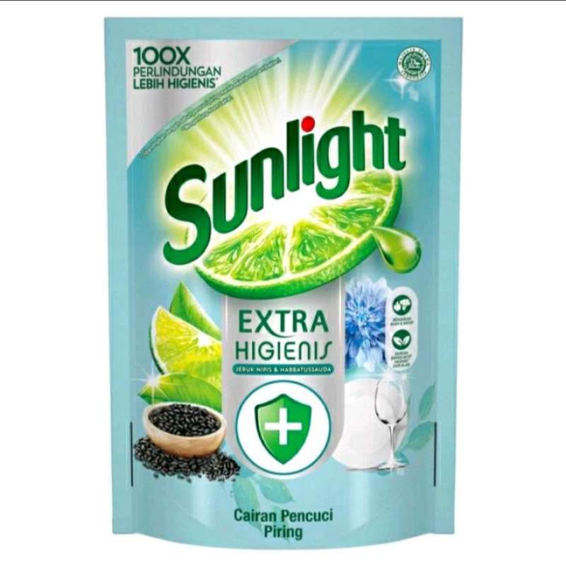 Promo Sunlight Extra Higienis Jeruk & Habbatussauda 700ml Refill Diskon ...