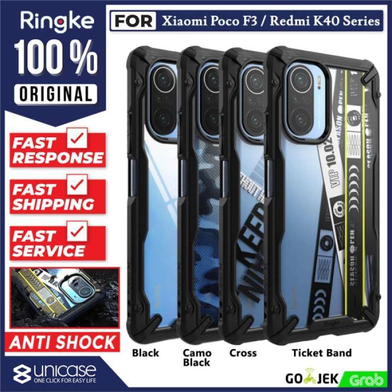 Promo Case Xiaomi Poco F3 / Redmi K40 Pro Ringke FUSION X Anti Crack ...