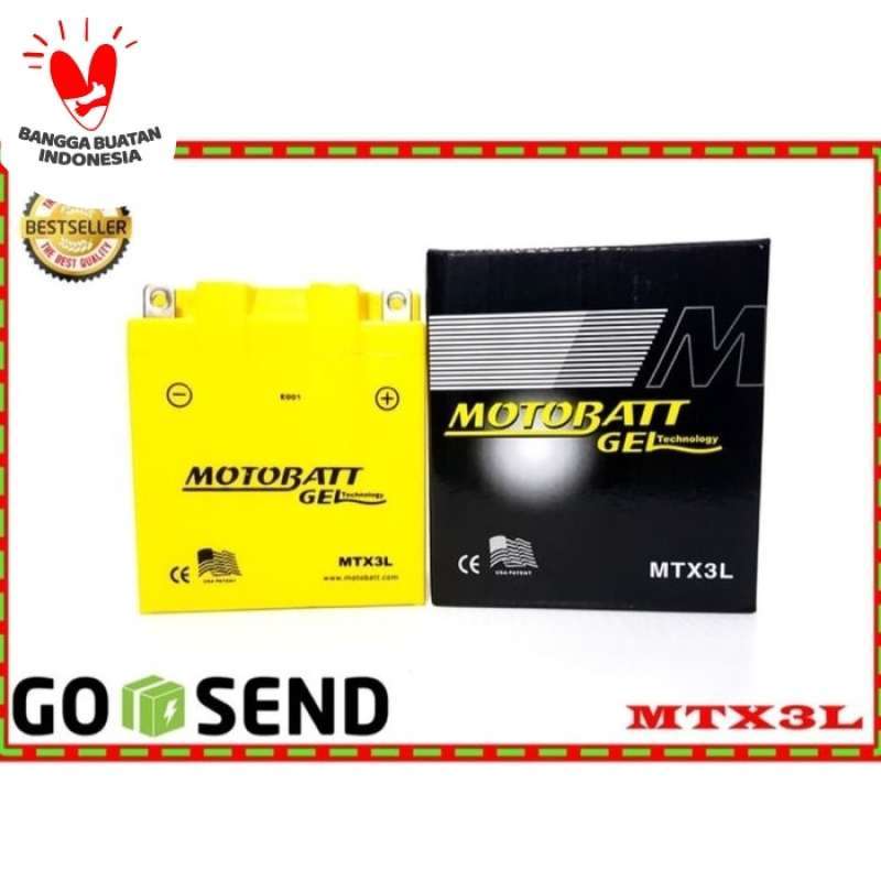 Promo AKI MOTOR YAMAHA RX KING MOTOBATT MTX3L AKI KERING / AKI GEL ...