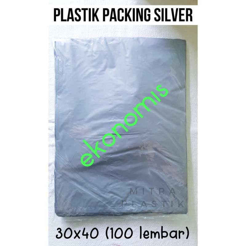 Jual Plastik Packing 30x40 Silver Abu Tanpa Plong No Pond 30 x 40 ...