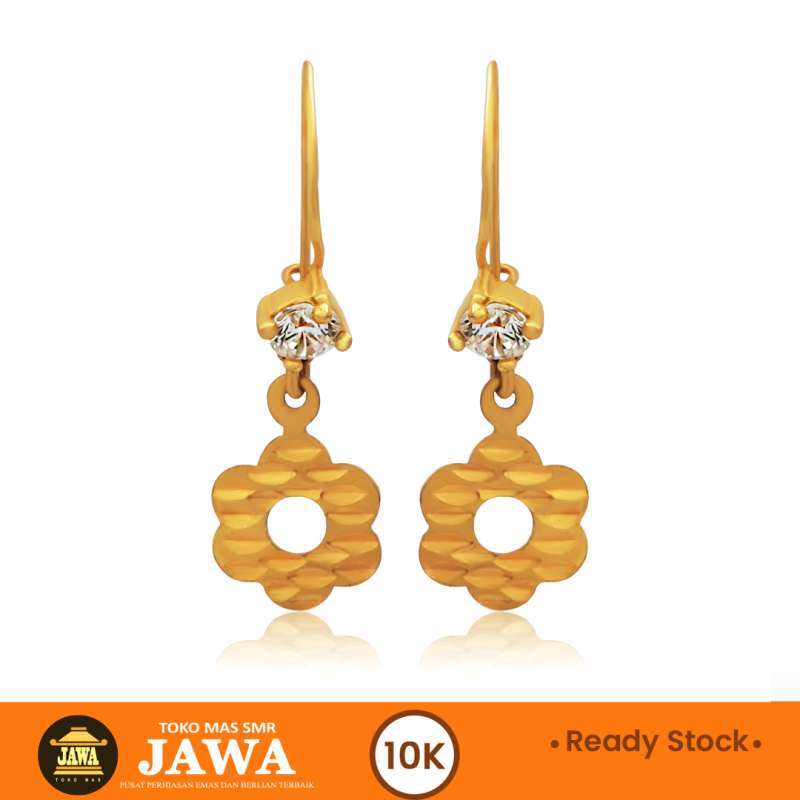 Jual Anting Emas Model Midi Bunga 10K Toko Mas Jawa di Seller Toko Mas ...
