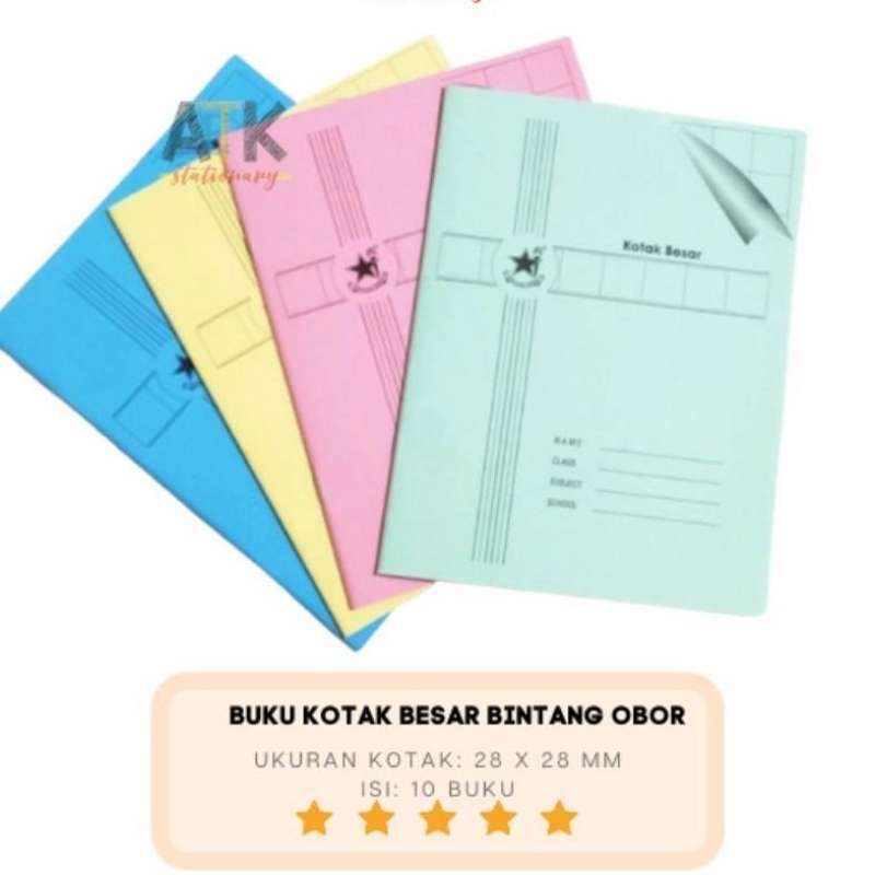 Jual Buku Tulis Kotak Besar Bintang Obor di Seller bintangsuksesatk ...