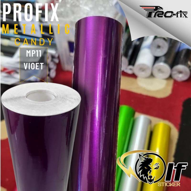 Promo Stiker Skotlet Ungu Metalik Candy Sticker Scotlite Profix Vinyl ...