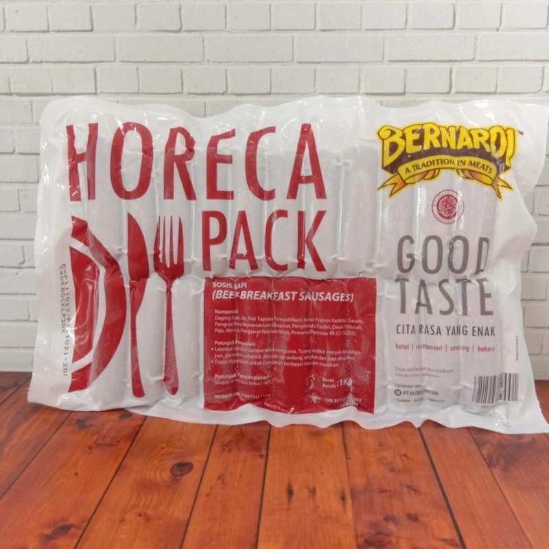 Jual Bernardi Horeca Pack Sosis Sapi Premium 1kg di Seller AMSA FROZEN ...