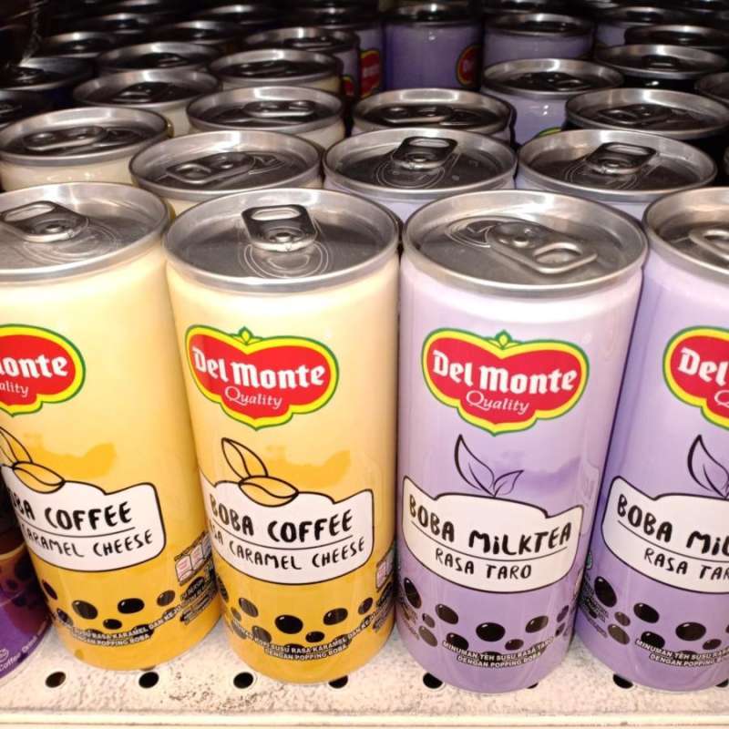 Jual DELMONTE BOBA COFE CRMEL CHEESE DAN BOBA MILKTEA TARO 240ml di ...
