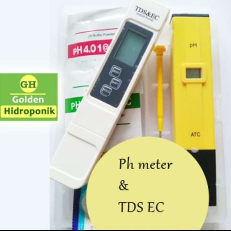 Promo Paket PH Meter dan TDS EC Alat Ukur Cek Test kualitas air ...