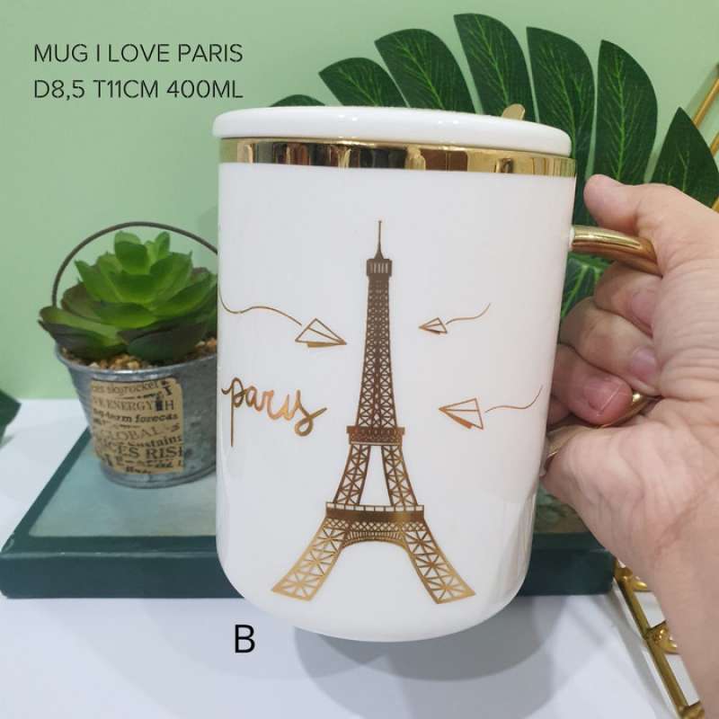 Promo Paris | Mug Keramik I Love Paris | Mug Eiffel | Gelas Paris ...