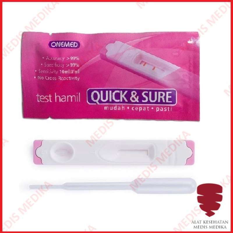Jual Test Hamil Quick & Sure OneMed Tes Kandungan Cek Kehamilan Pack ...