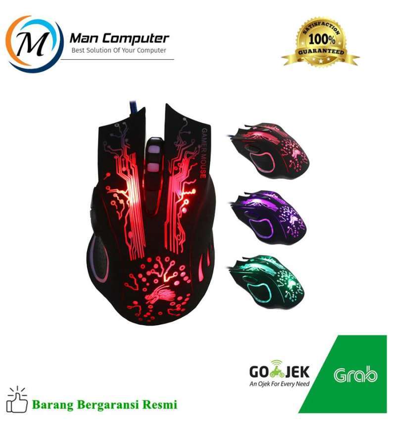 Jual Imice Mouse Gaming Usb 3200 Dpi Dengan Led Rgb - X9 - Black Di ...