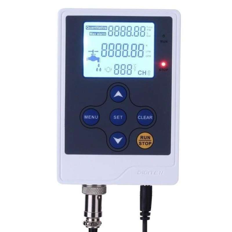 Jual Water Liquid Flow Rate Volume Digital Display Flowmeter DFC15 di ...