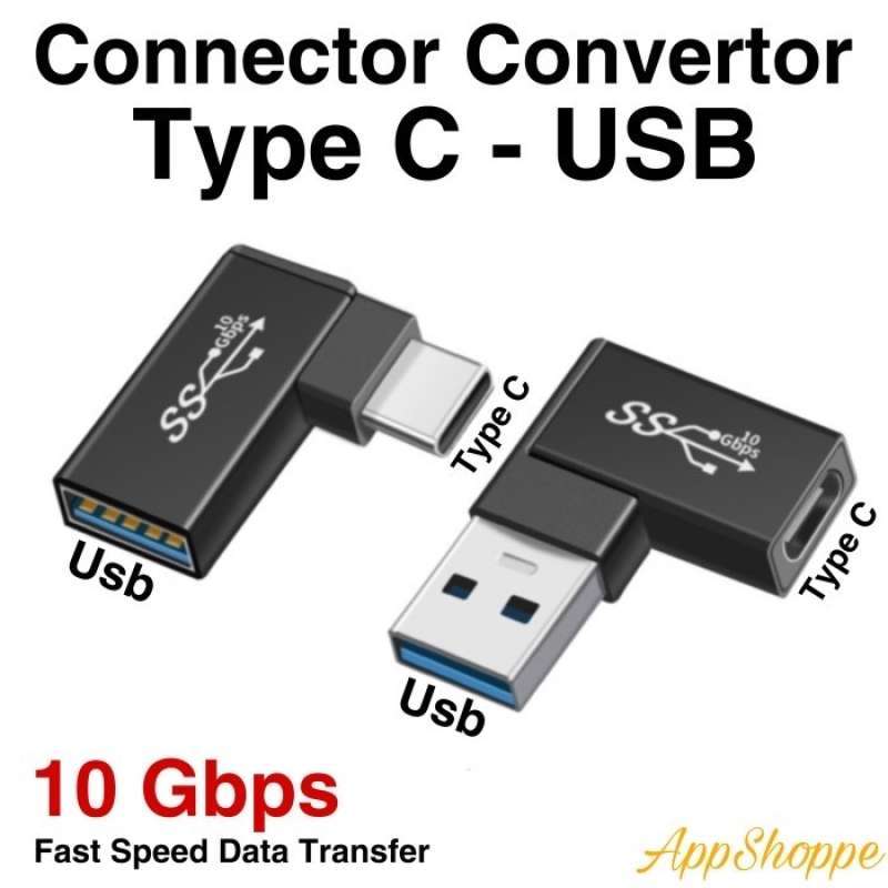 Jual CONVERTOR OTG USB TO TYPE C FAST DATA TRANSFER 10GBPS 3.1 DATA ...