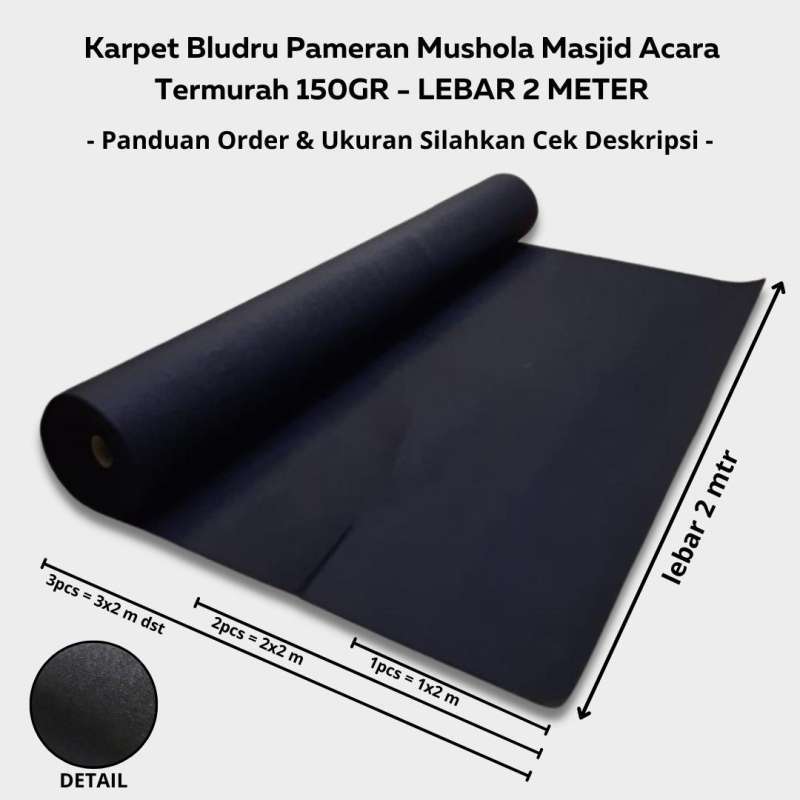 Promo Karpet Bludru Pameran Mushola Masjid Acara Termurah - 1x2 Meter ...