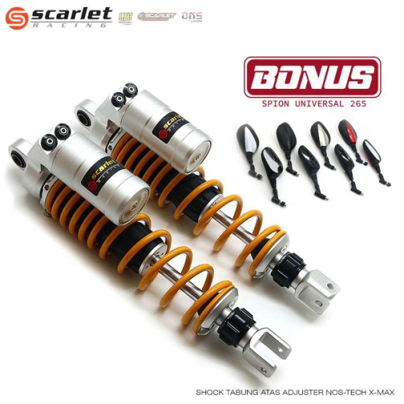 Promo SCARLET RACING Shock Skok Tabung Atas Adjuster Nos Tech X MAX PCX ...