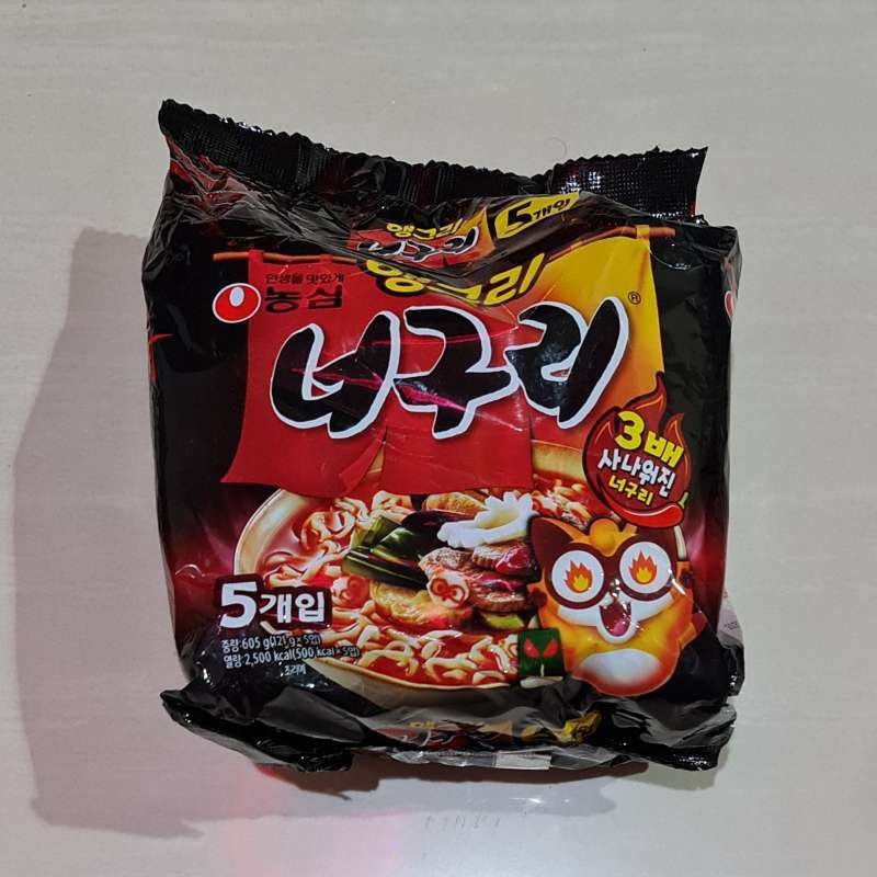 Jual Nongshim Neoguri Korean Angry Spicy Udon Noodle 5 x 121 Gram di ...