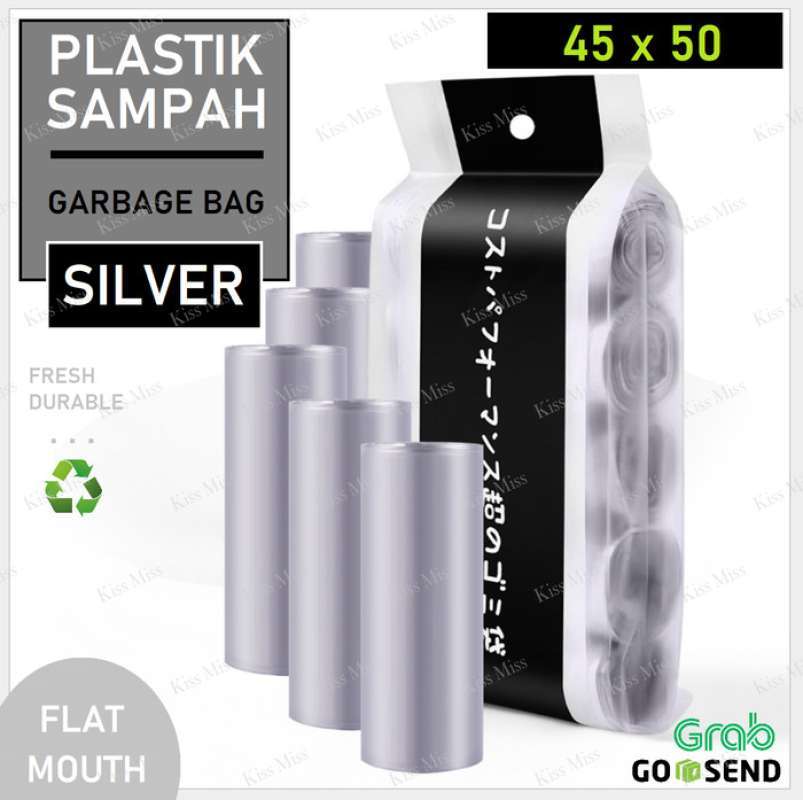 Jual Trash Bag - Silver - 45x50 - Kantong Plastik Sampah Tipis ...
