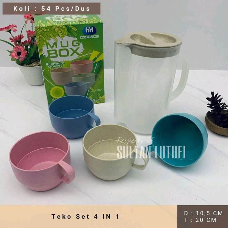 Jual Teko Air Set 4 IN 1 teko mug box di Seller Barang uniquee - Pepe ...
