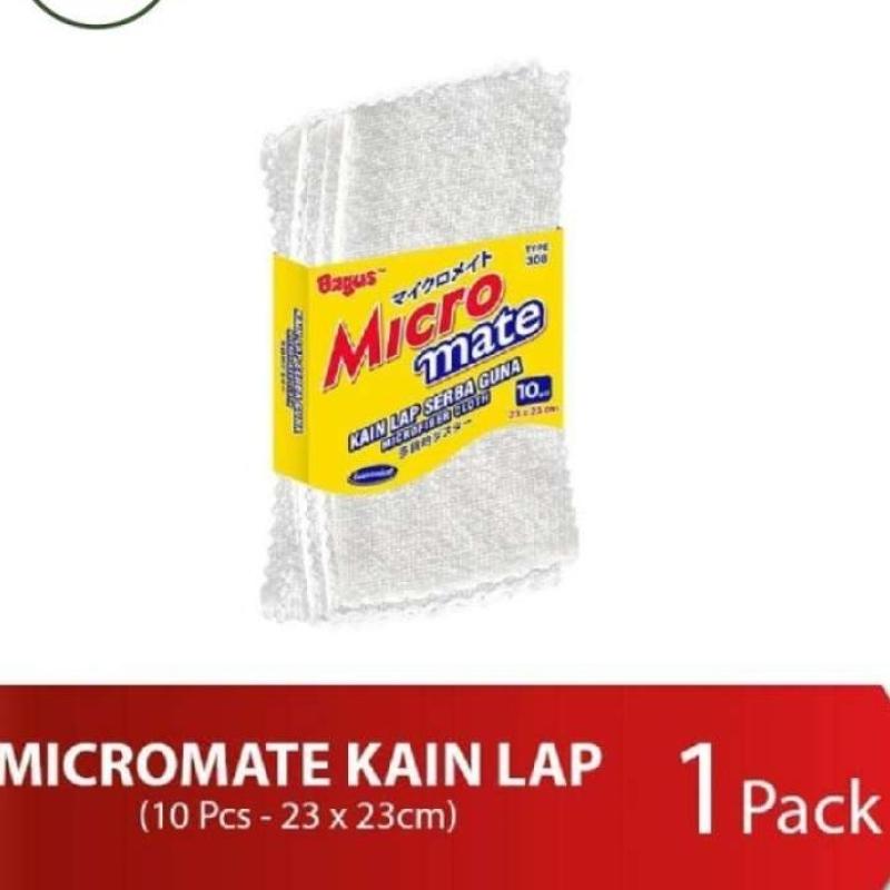 Promo BAGUS MICROMATE KAIN LAP TIPE 308 UKURAN 23X23CM 10S Diskon 2% di ...