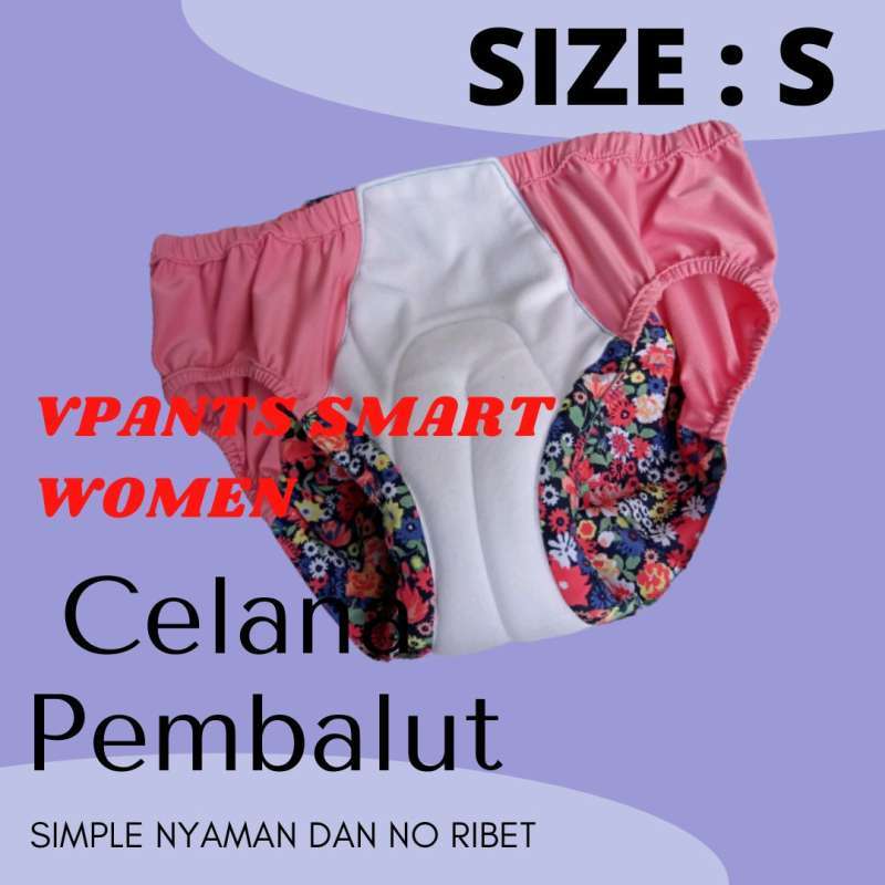Jual Anti Bocor Dan Nyaman Vpants Pembalut Cuci Ulang Size S 1 Pcs ...