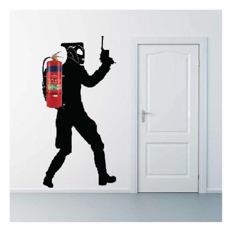 Jual Wall Stiker Hiasan Dinding Gun APAR K3 Safety Pemadam Kebakaran ...