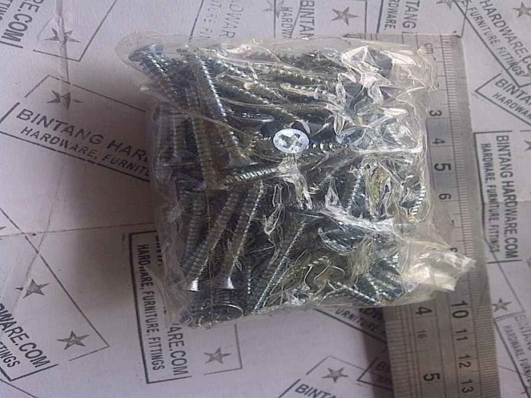 Jual FH 8X11/4 Skrup Tapping Pipih Diameter 8mm Panjang 30mm Sekrup ...