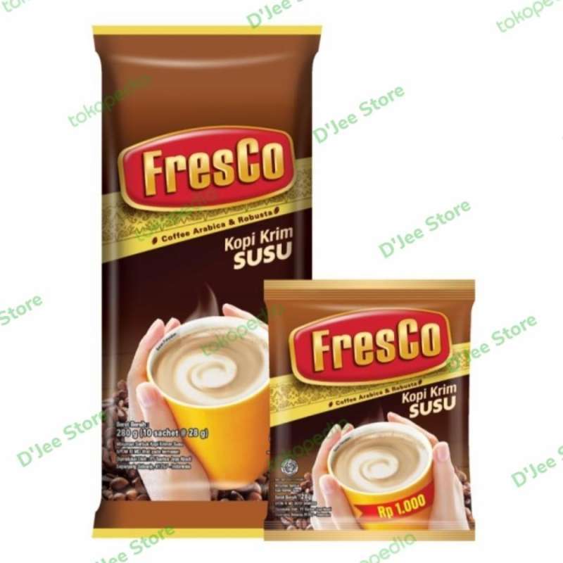 Jual fresco kopi krim susu 10 sachet di Seller Dirga_store - Kota ...