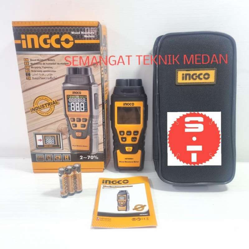 Jual ALAT UKUR KADAR KELEMBABAN AIR KAYU WOOD MOISTURE TESTER INGCO ...