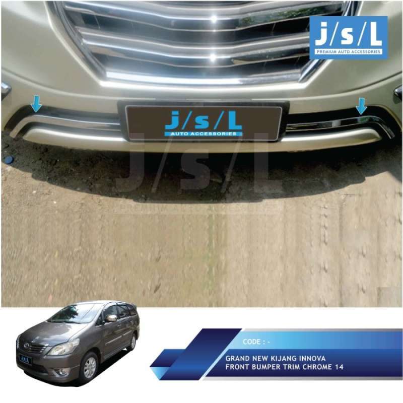 Promo Kijang Innova 2014 2015 Front Bumper Trim Chrome JSL Diskon 35% ...