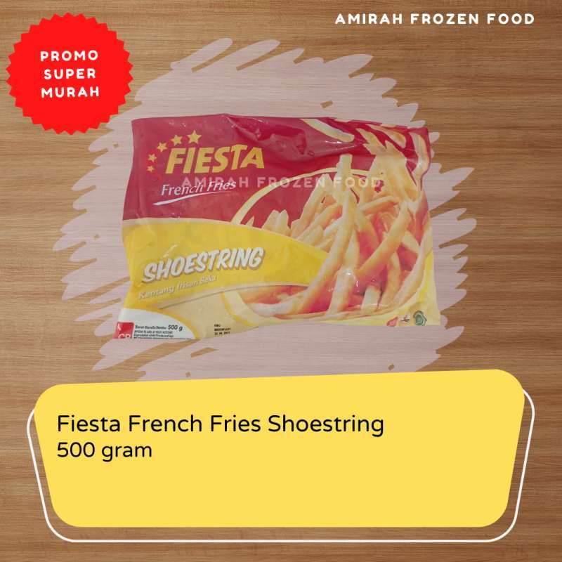 Jual Fiesta french fries shoestring 500g di Seller Amirah Frozen Food ...