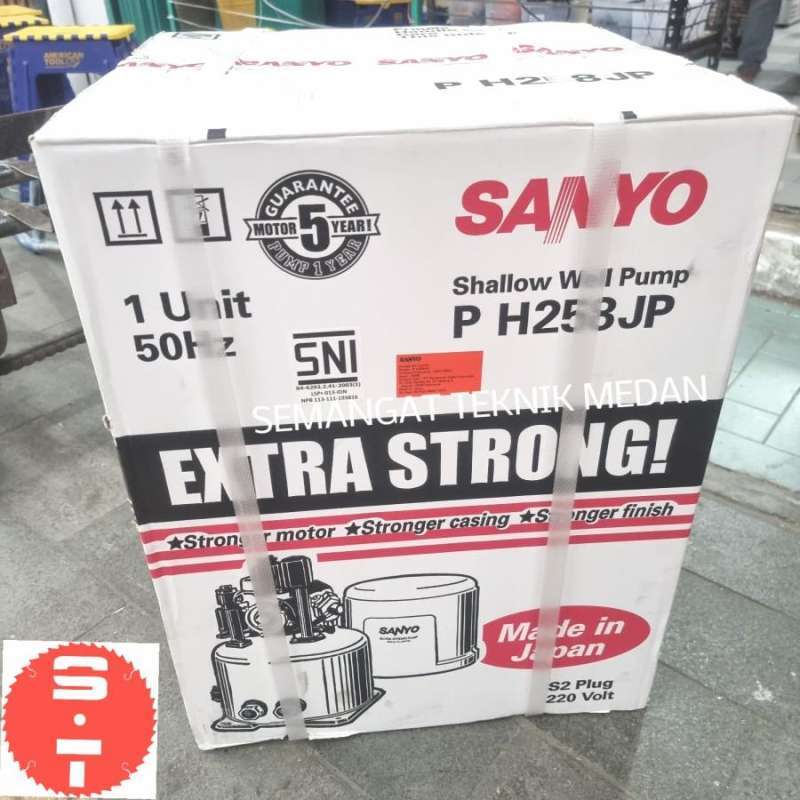 Jual Ph258jp Sanyo Pompa Air Auto Tabung Putih Water Pump Sanyo Ph 258 ...