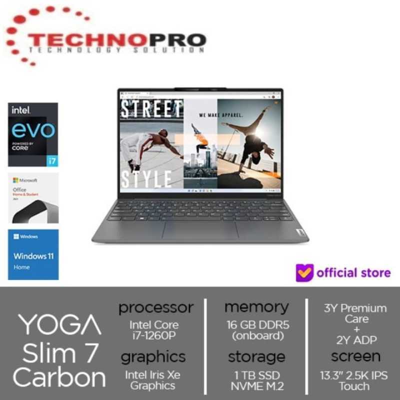 Jual Lenovo Yoga Slim 7i Carbon 08id Core I7 1260p Intel Iris Xe Graphics 16gb 1t Ssd Touch