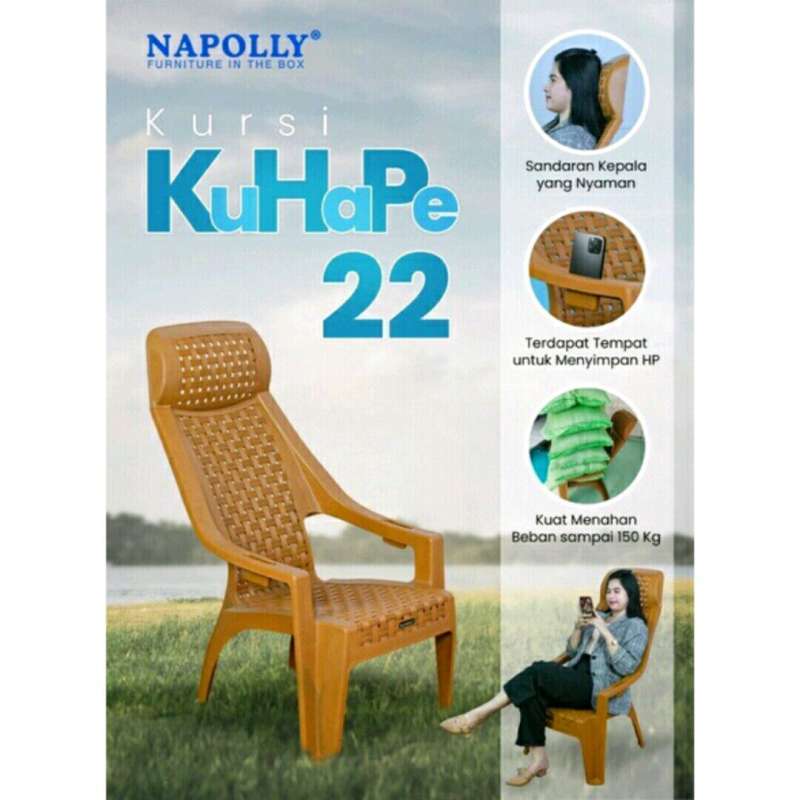 Jual NAPOLLY KURSI PLASTIC KUHAPE22 KURSI SANTAI KURSI TAMU KURSI TERAS ...