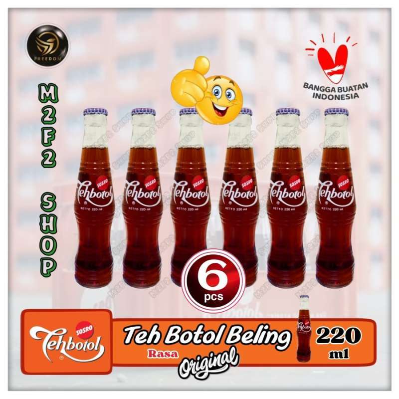 Promo Teh Botol Sosro Beling Kaca - 220 Ml (kemasan 6 Pcs) Diskon 14% ...