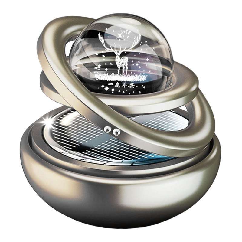 Promo Solar Powered Car Air Freshener Rotating Car Diffuser for Desktop ...