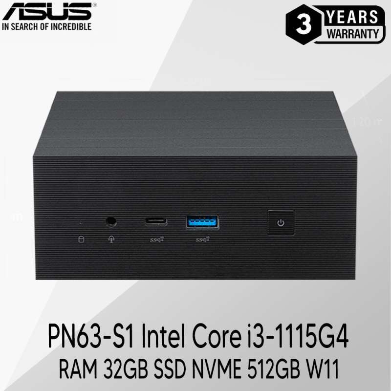 Promo Mini Pc Asus Pn63-s1 Intel Core I3 1115g4 Ram 32gb Ssd 512gb W11 ...