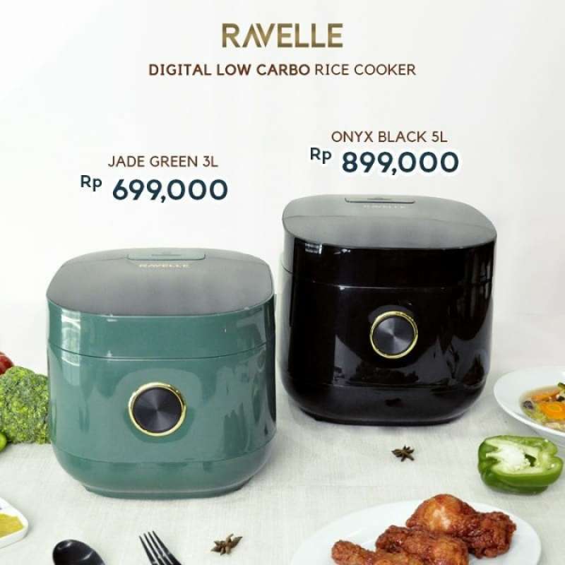 Jual Ravelle Rice Cooker 3 Liter-5 Liter / Digital Low Carbo Rice ...