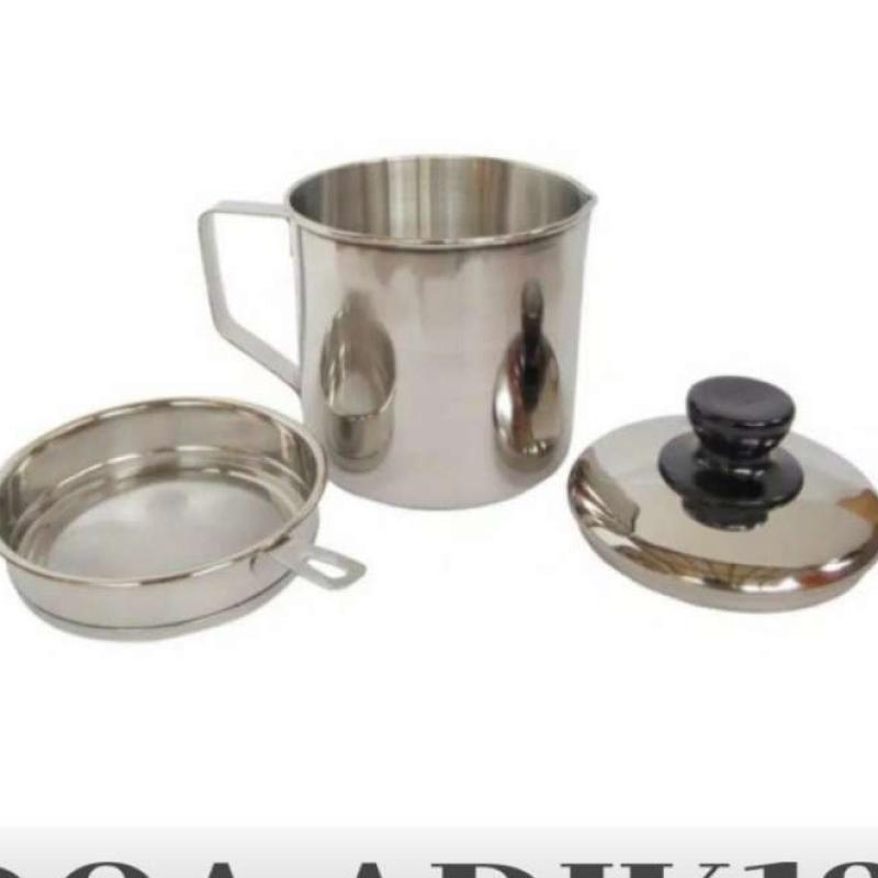 Promo Oil Pot Tempat Penyimpanan Minyak Bekas/Saringan Minyak/Tempat ...