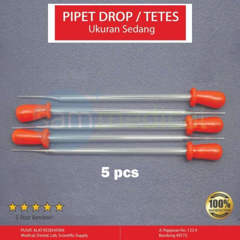 Jual Pipet Tetes Sedang Karet Merah PER 5 PCS di Seller SAM MEDICAL ...