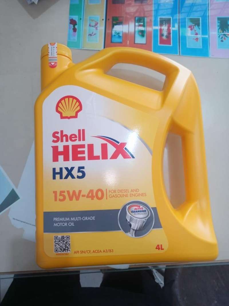 Jual Oli shell helix hx5 -4liter- (15w-40) diesel dan bensin di Seller ...